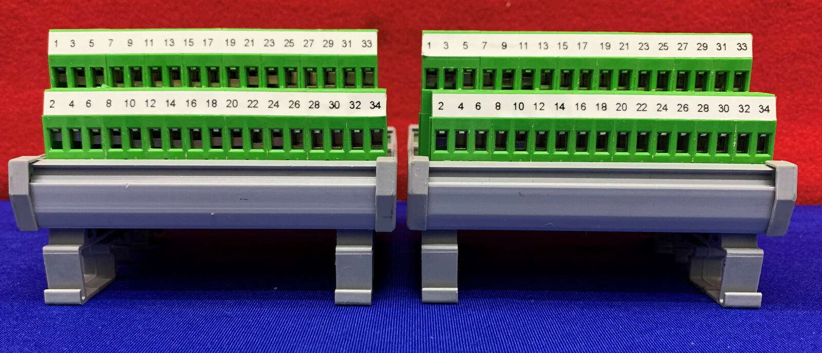 Lot of 2 - Connectwell 34 Wire Terminal Block Module IMIDC/34/H/L | eBay