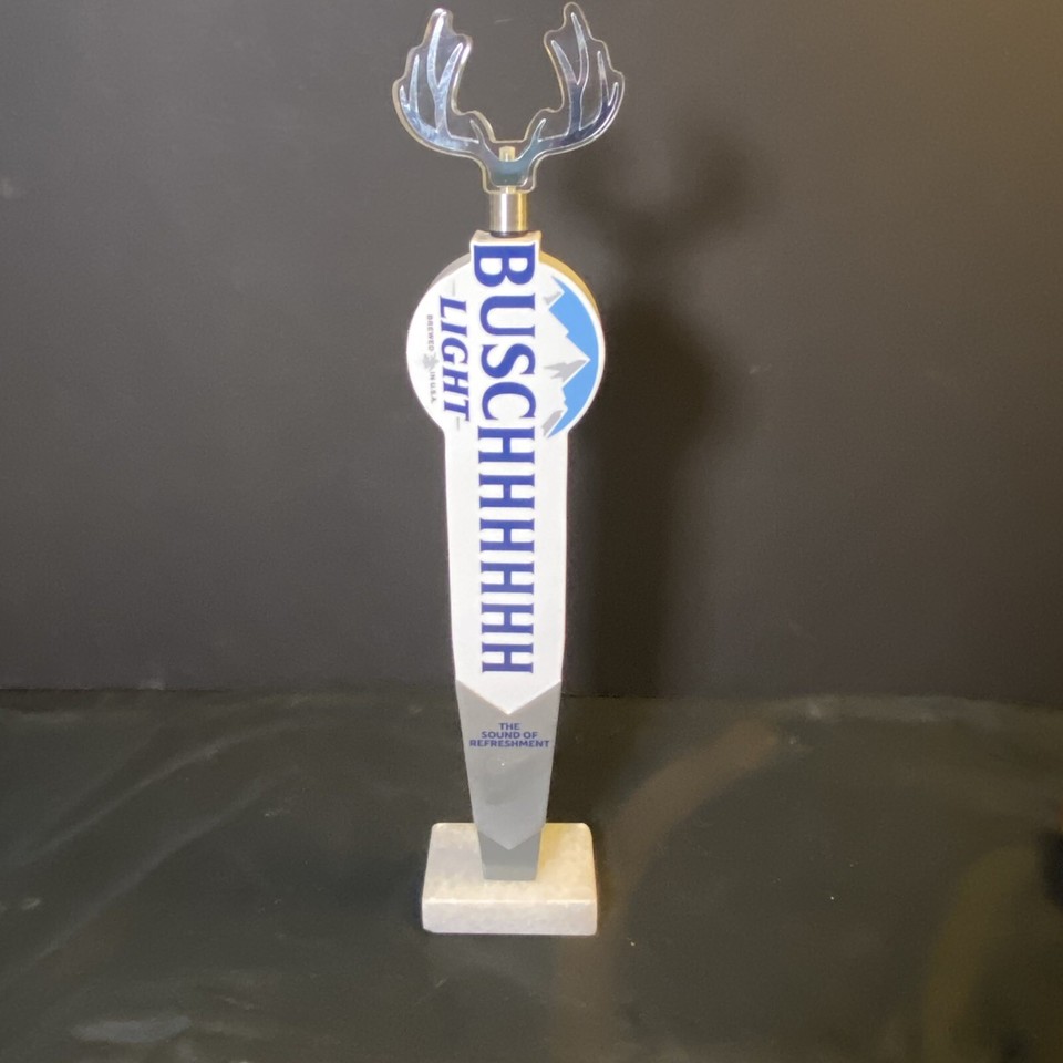 Busch Light Draft Beer Tap Handle With Buck Antler Topper Bar Keg ...