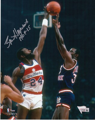 SPENCER HAYWOOD WASHINGTON BULLETS HOF 15 ACTION SIGNED 8x10 | eBay