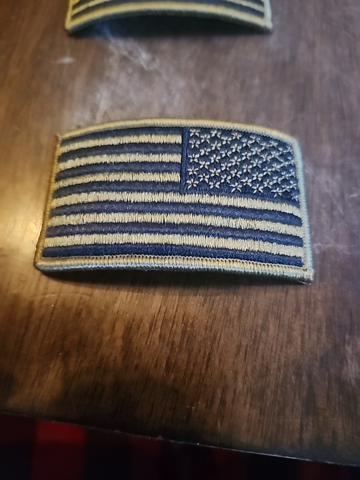 U.S. MILITARY REVERSE USA AMERICAN FLAG EMBROIDERED PATCH | eBay