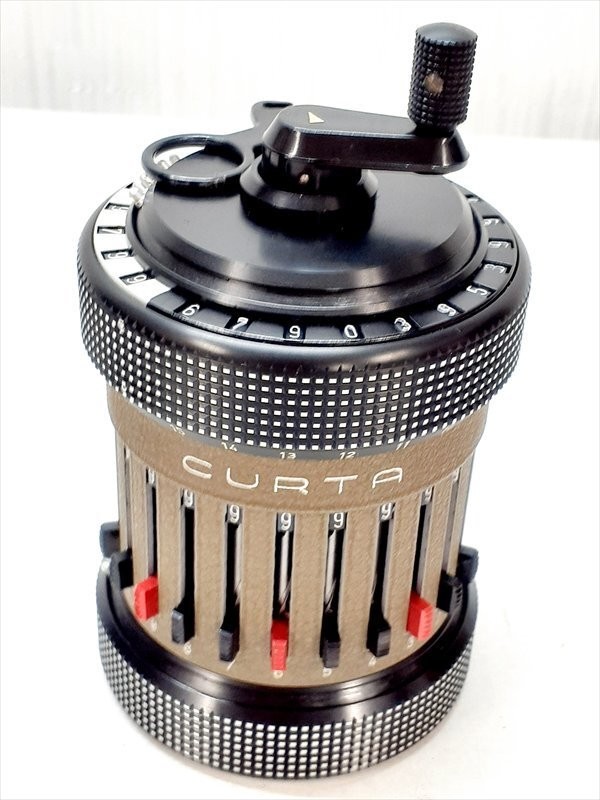Curta Type II Mechanical Calculator Vintage Hand Crank Math Machine ...