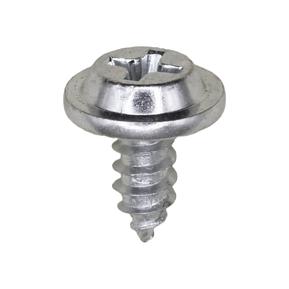 Auveco 13707,#8 X 3/8 Phil.Flat Top Wshr Hd T.S. 13/32 Dia. Zinc,Pack ...