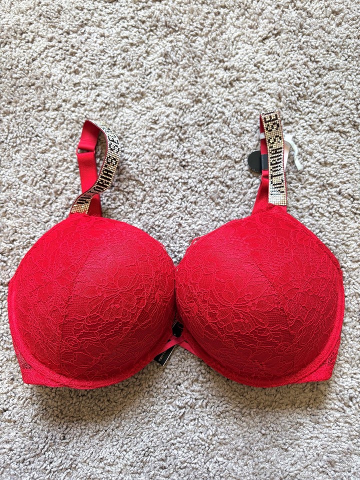 NEW VICTORIA'S SECRET VERY SEXY BLING SHINE STRAPS PUSH-UP BRA ...