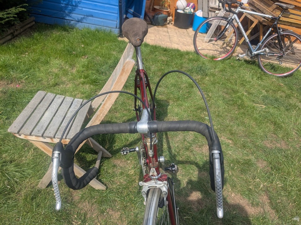 Fixed gear bike, fixie, vintage Raleigh Reynolds 531 frame (53cm), flip ...