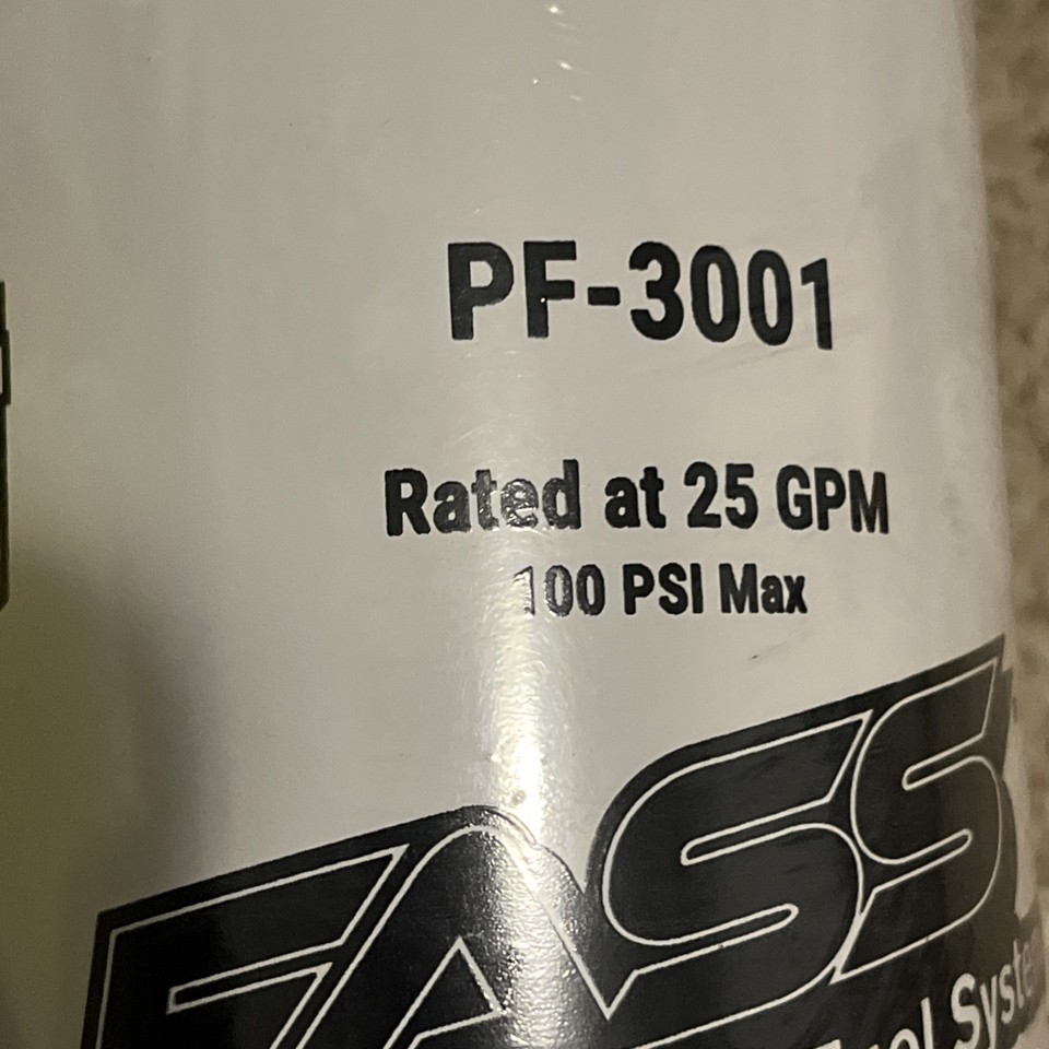FASS Diesel Fuel Systems Fuel Particulate Filter PF-3001 Sealed Free ...