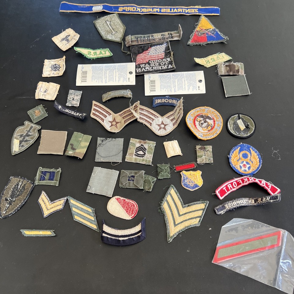 Assorted Military Patches 48 Total New And Used. | eBay