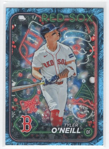 #H60 2024 Topps Holiday Blue Tree Parallel Tyler O'Neill Boston Red Sox ...
