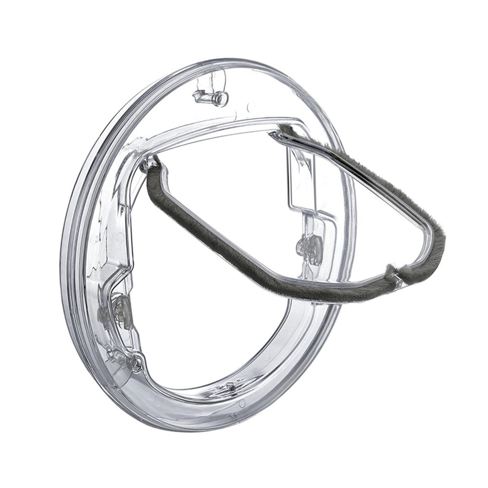 Cat Door Transparent Flap 4 Way Locking Pet Door PC Material ...