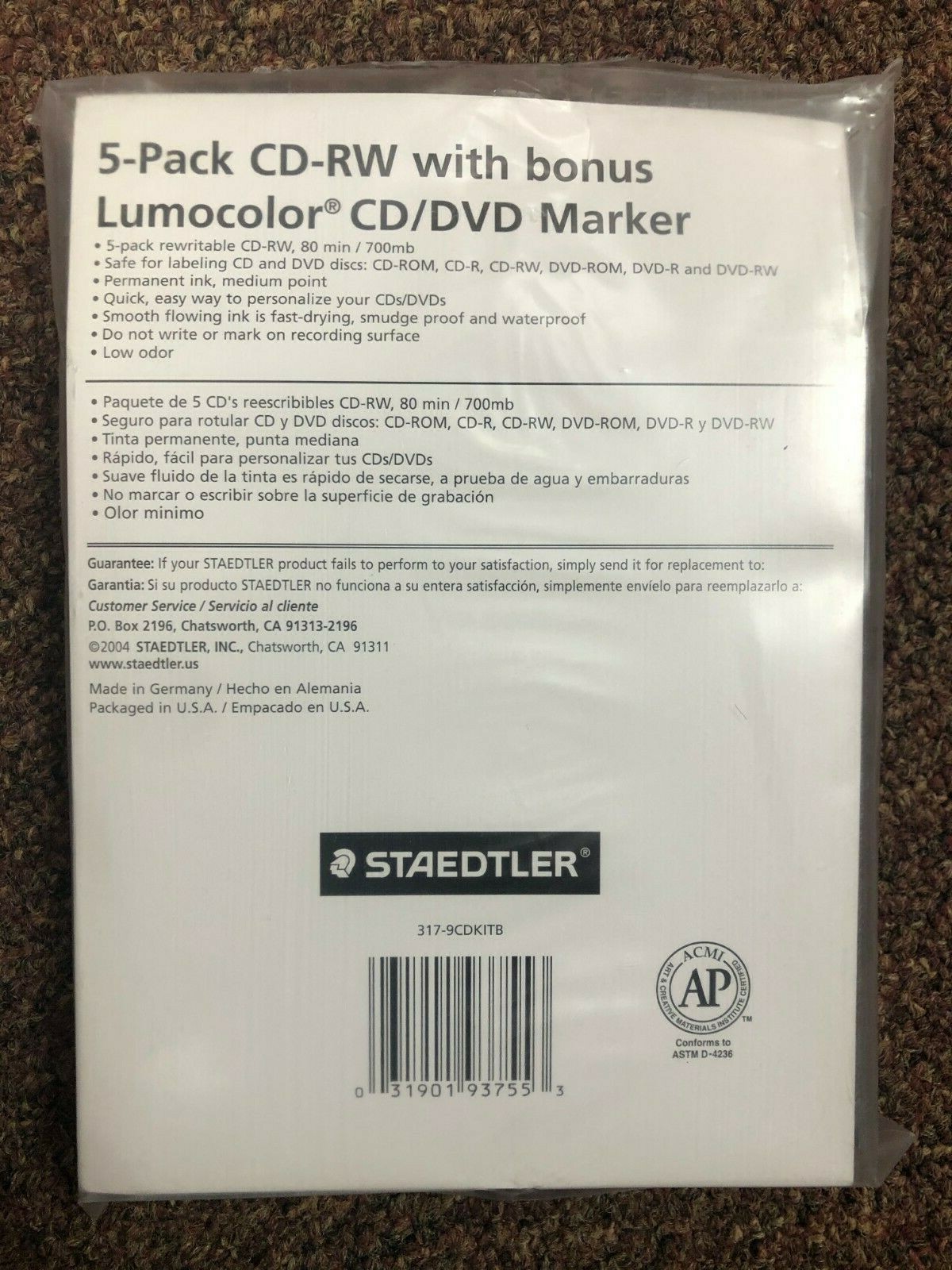 TDK CD-RW Rewritable Blank CDs 80 Min 700 MB Pack Of 5 (with bonus ...