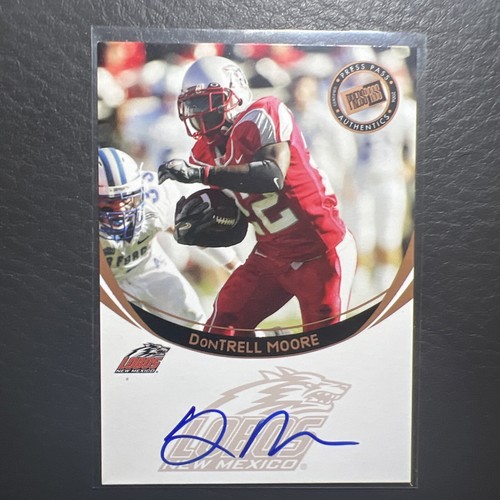 Dontrell Moore 2006 Press Pass Rookie On Card Autograph - New Mexico ...