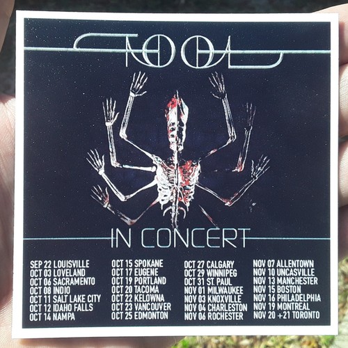 TOOL ☆ Band -Tour Promo Magnet ☆☆ Fall 2023 ☆☆ W/Dates | eBay