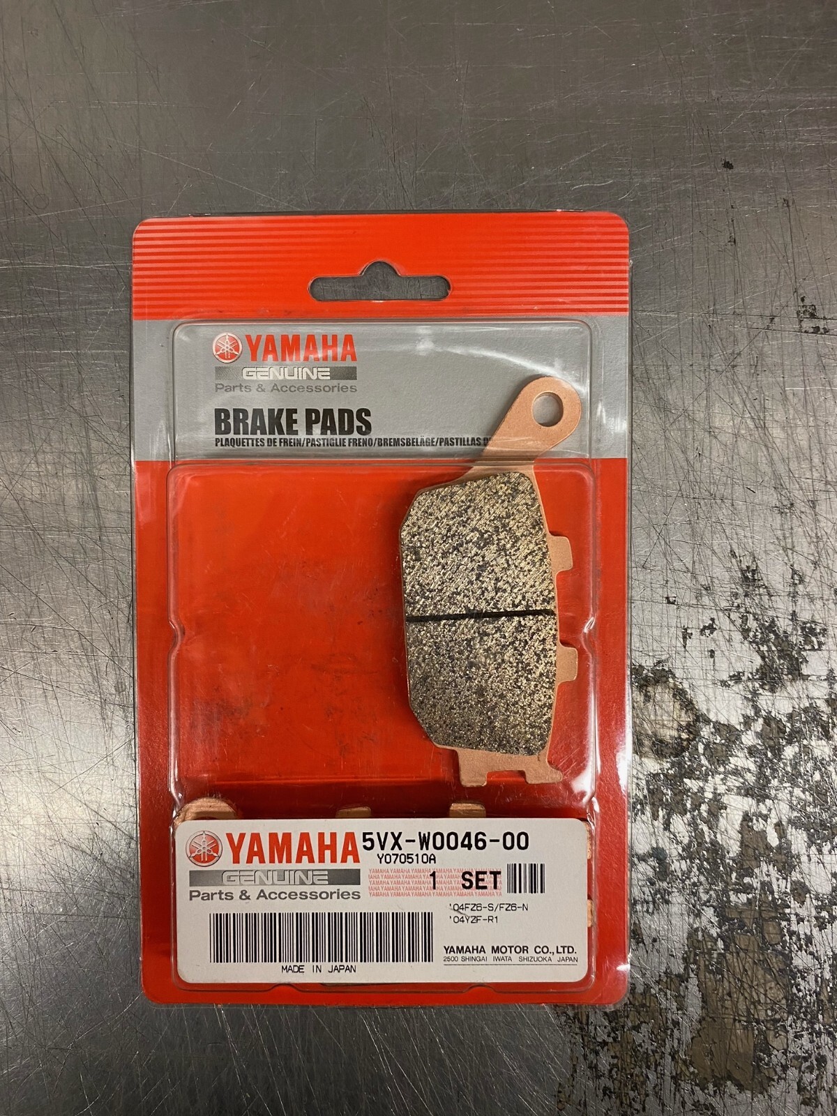 Genuine Yamaha YZF-R6 2006-2016 Rear Brake Pads - 5VX-W0046-00 | eBay UK