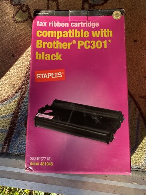 Staples PC301 Printer Fax Ribbon Cartridge Brother NEW | eBay