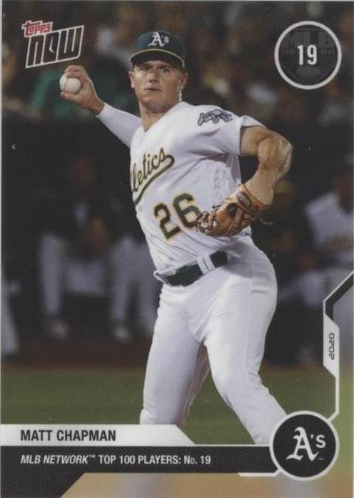 2020 Topps Now MLB Network Top 100 Players - Matt Chapman #MN19 for ...