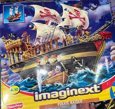 VRG Imaginext Pirate Raider Ship Toy Lot 2002 Mattel NEW IN BOX Fisher ...