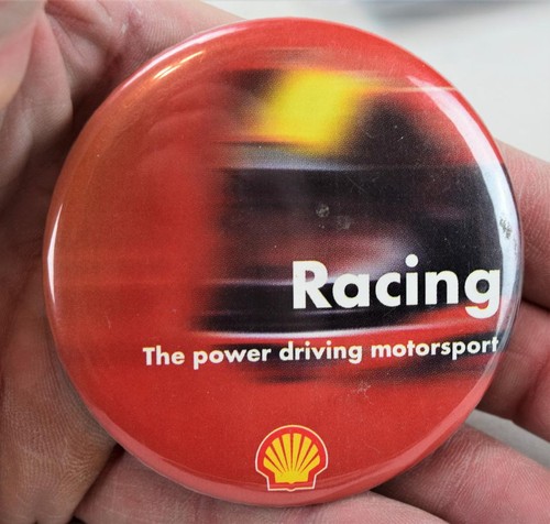Shell Racing The Power Driving Motorsport Pinback | eBay