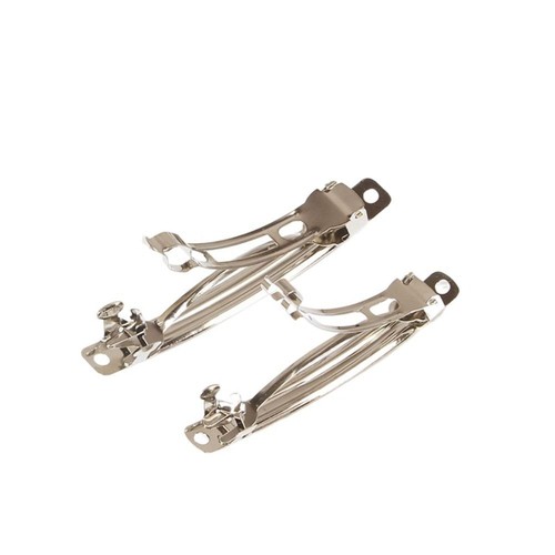 20Pcs Silver DIY Hairpins Base Hair Clips Metal Spring Hair Clip ...