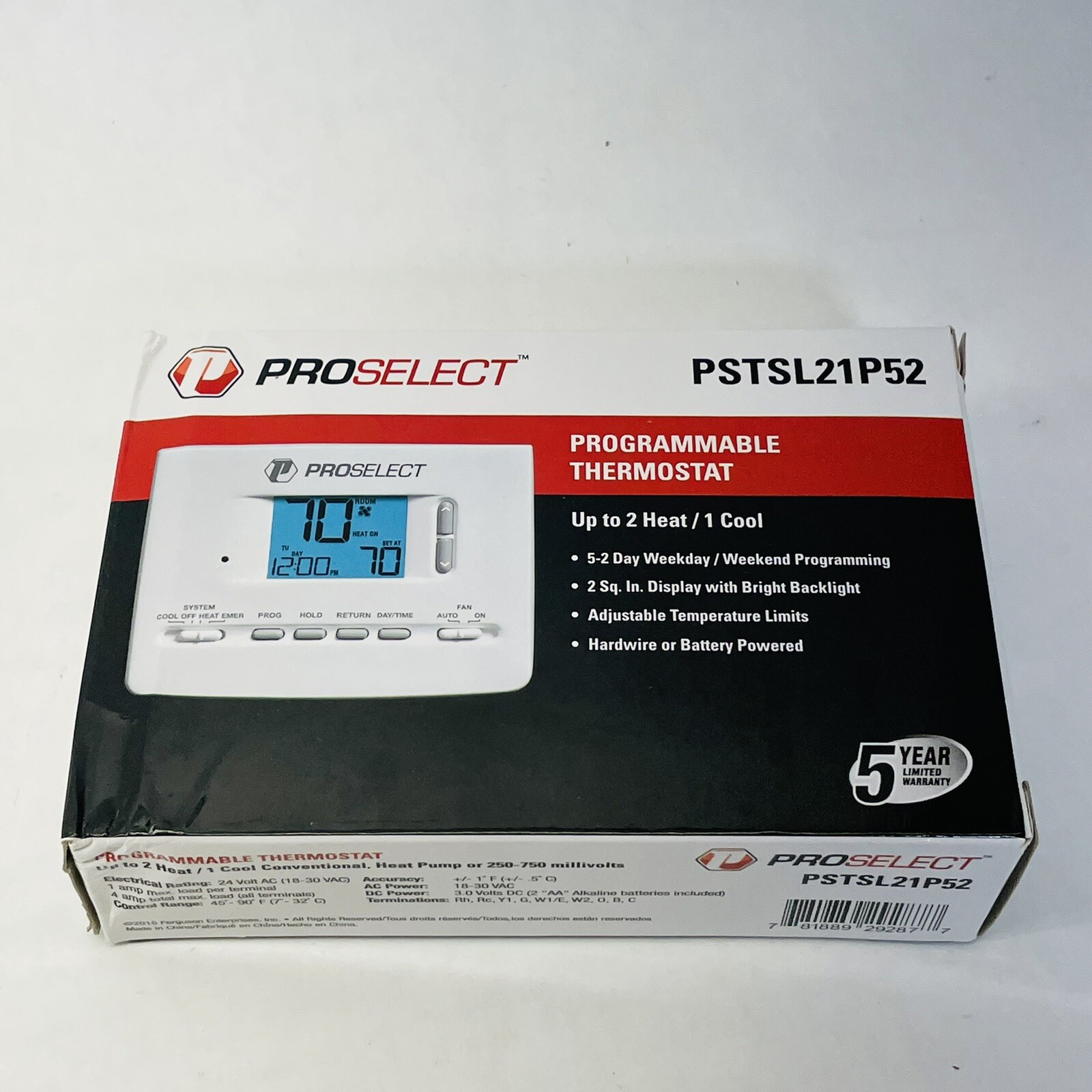 Lo TOF 12 - ProSelect PSTSL21P52 - 4a Large Display Programmable ...