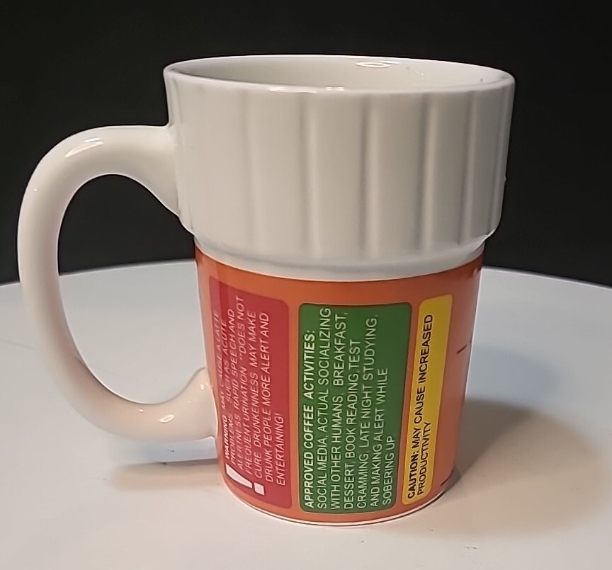 Coffee Mug - Big Mouth Toys The Prescription Pill Bottle Mug - 12 Oz ...