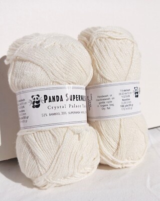2 Panda Superwash by Crystal Palace Yarns, Bamboo Wool Nylon, Fingering ...