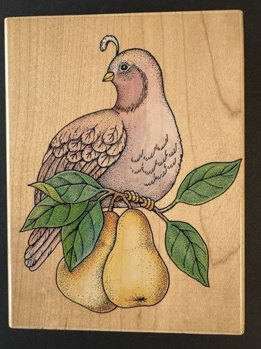 Christmas Rubber Stampede Partridge In A Pear Tree Rubber Stamp A1039G ...