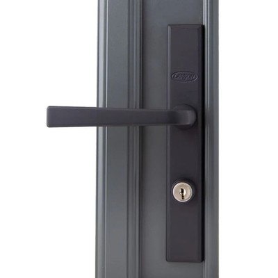 Larson QuickFit Storm Door Strait Handle Set - Matte Black / Brushed ...