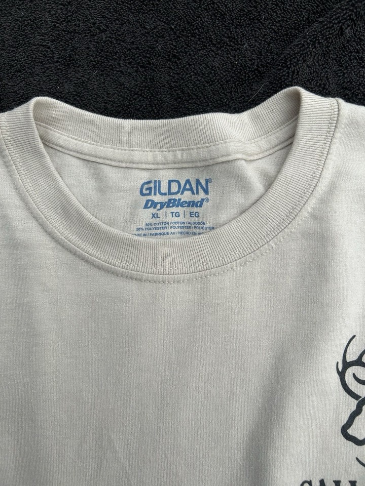 (2) Gildan Dry Blend Short Sleeve Callaghan Ranch Encinal TX Men's XL ...