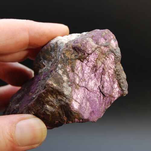 3.75in 229g Raw Purpurite Crystal, Flashy Heterosite Mineral Specimen ...