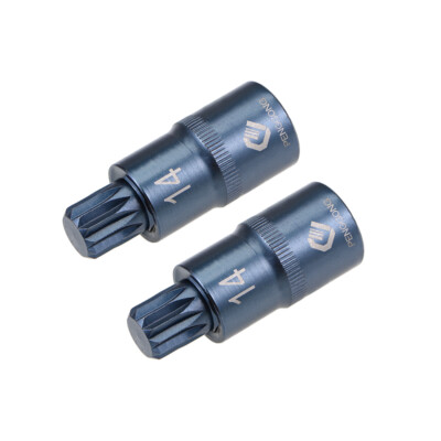 2pcs 1/2-Inch Drive x M14 Triple Square Spline Bit Socket Metric 2 ...