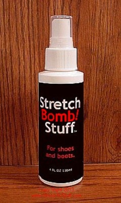 STRETCH BOMB ~ Spray Liquid Shoe Stretcher Stuff Relives Tight Shoes ...