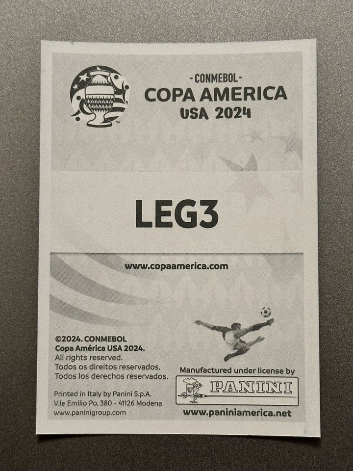 PELE #LEG3 Legends - 2024 Panini Copa America Sticker | eBay