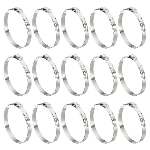 30 Pack 2 1/16" Cinch Clamp, 304 Stainless Steel 52.8-56.0mm Crimp ...