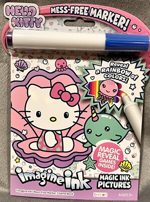 Hello Kitty Imagine Magic Ink Pictures Activity Mess Free Marker Pad ...