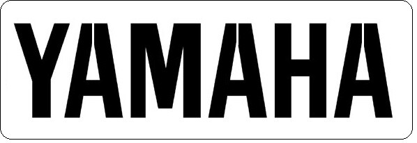 Yamaha Stencil Logo Stencil 20x5cm 'YAMAHA' Logo, 1 Piece