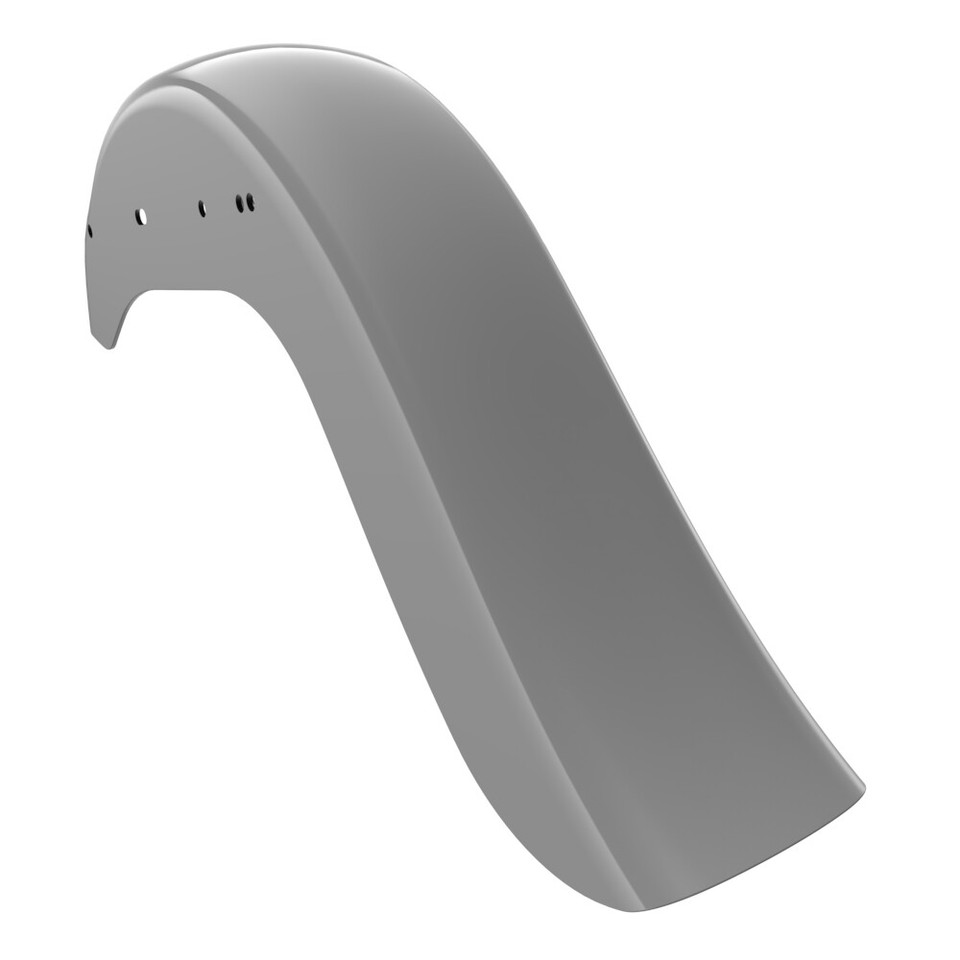 Billiard Gray Chicano Cholo Style Stretched Rear Fender For Harley ...