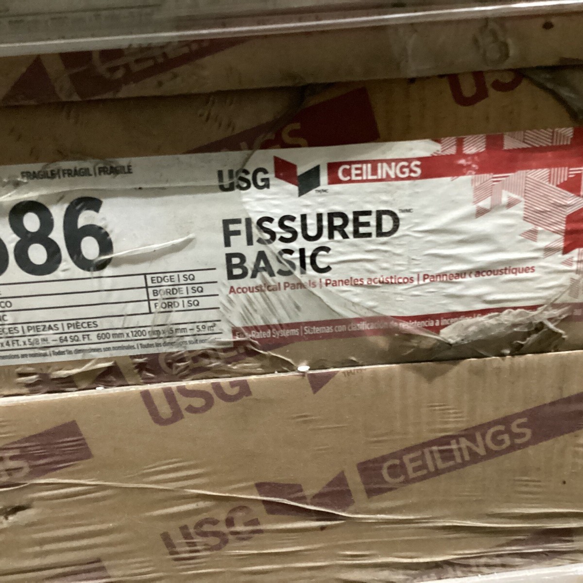 Usg Fissured Acoustical Ceiling Panels | Shelly Lighting