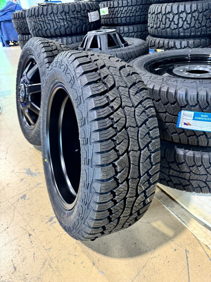 20" Fuel Maverick Dually D436 Wheels 32" AT Tires 8x200 Ford Super Duty ...