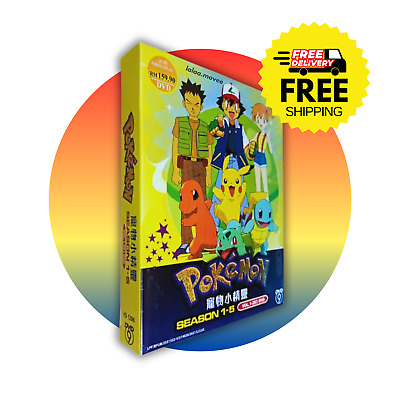 Pokemon Season 1- 5 Full Collection Box Set Anime DVD English Dubbed | eBay