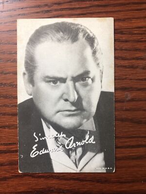 Edward Arnold Actor VINTAGE 1940's-1950's PENNY ARCADE TRADING CARD | eBay