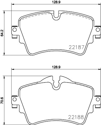 Brake Pads Set fits BMW 214D F46 1.5D Front 15 to 18 B37C15A Brembo ...