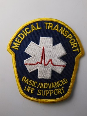 MEDICAL TRANSPORT BASIC ADVANCED LIFE SUPPORT PATCH SHOULDER CREST ...