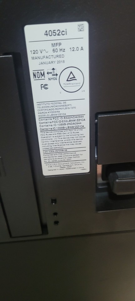 Kyocera TaskAlfa 4052ci A3 Color MFP Copier Printer Scanner 40 ppm ...