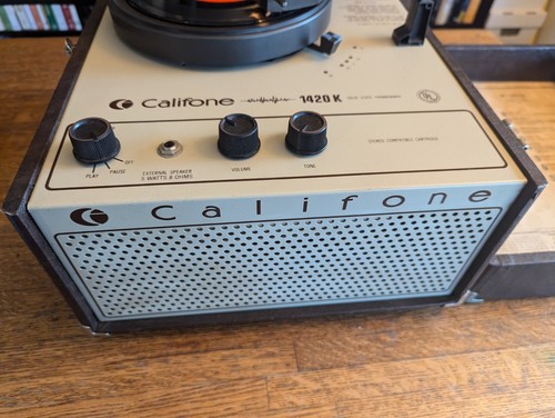Vintage Califone 1420K Record Player Phonograph TESTED! ROCKSTEADY ...