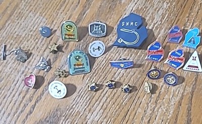 Boy Scouts Lapel/hat Pins. Lot Of 24. SWMC, Camp Rota-Kiwan. Woodbadge ...