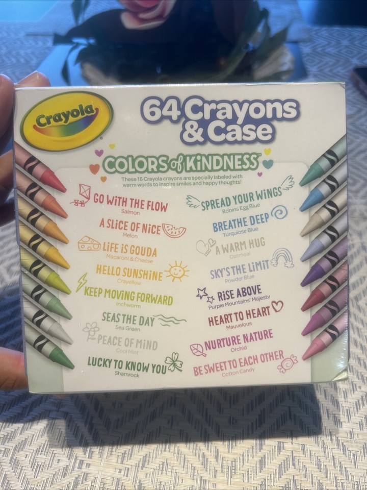 Crayola 64 Crayons & Case Powder Blue Case | eBay