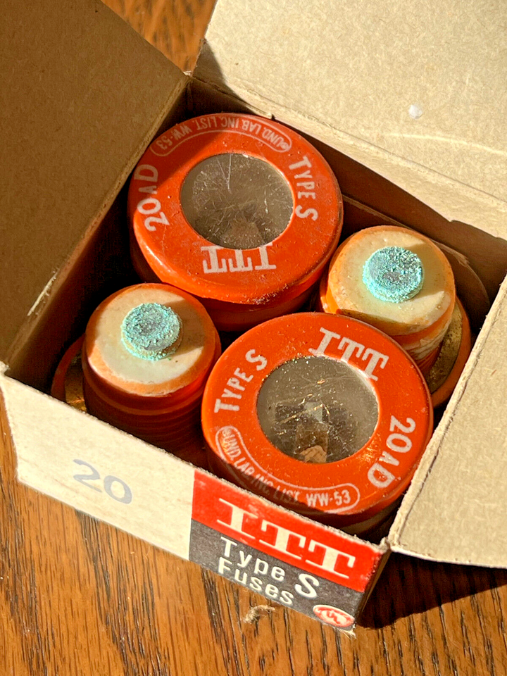 ITT FUSTAT 20 AMP PLUG FUSES TYPE S 4-Pack | eBay