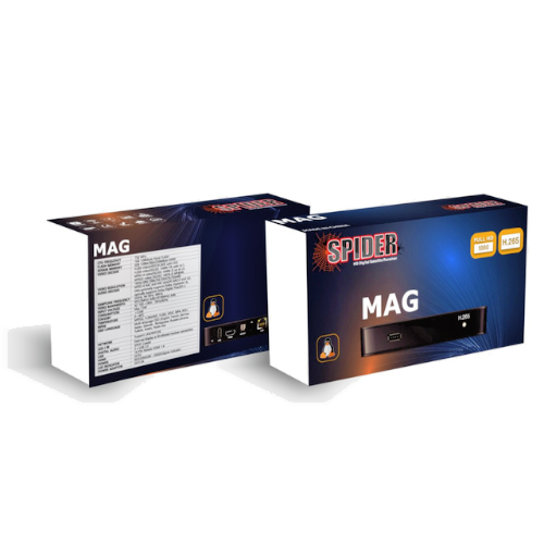 Spider Receiver MAG OTT STB H.265 LAN + WIFI 5G TV Box Y 10 رسيفر ...