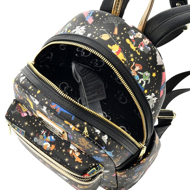 Disney Japan 30TH Loungefly Disney Character Backpack Black for sale ...