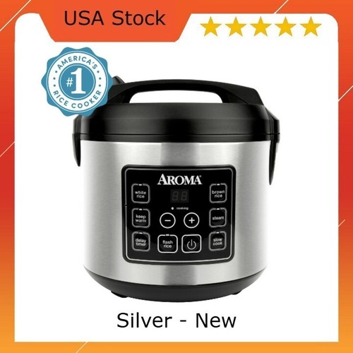 Aroma 20-Cup Digital Rice & Grain Cooker, Multi-Cooker 8X Bonded ...