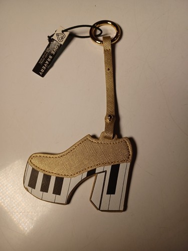 Love Bravery High Heeled Shoe Piano Key Design **DAMAGED ** Key Chain ...